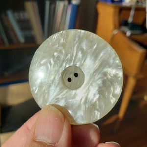 Victorian Perfume Button. Velvet and Brass. Floral Design. 5/8 Inch ...