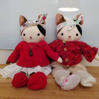 Cat Sewing Pattern PDF Make More Than One Type of Cloth Cat - Etsy Canada