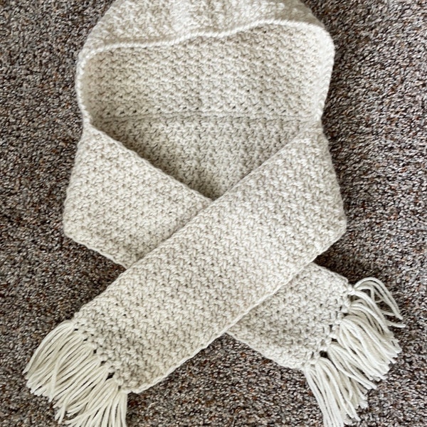 Crochet PATTERN - the Elwood Hooded Scarf (toddler to Adult Sizes ...