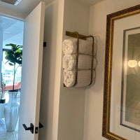 Bathroom Towel Storage, Wall Storage, Bathroom Decor, Towel Storage ...