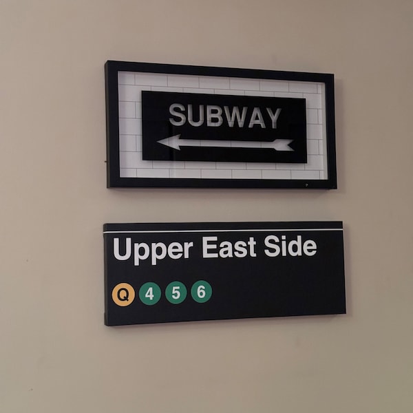 Times Square 42 Street Subway Station Sign Tall Version S Train Line - Etsy