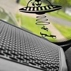 Jeeper Windshield Decal Alien Abduction/ufo Jeeper Sticker /wrangler ...