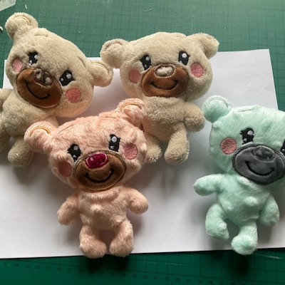 Teddy Bear Stuffie ITH Embroidery , Machine Pattern, ITH Bear Stuffie ...