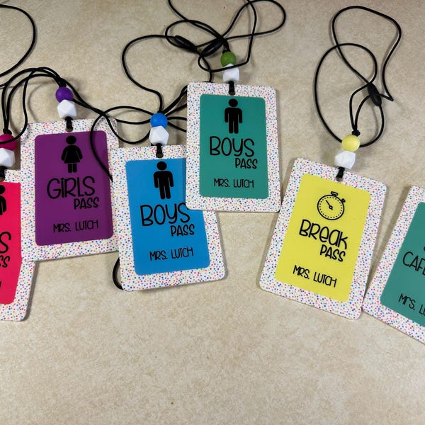 Teacher Hall Passes-classroom-office Pass-nurse Pass - Etsy