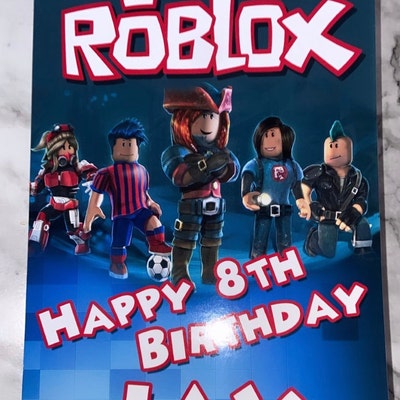 Roblox Personalised Birthday Card - Etsy UK