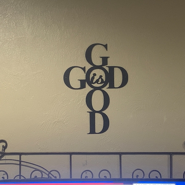 God is Good - Metal Sign - Monogram Metal Shop-faith Sign-god Sign ...