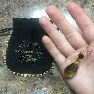 Boho Crystal Vial Necklace - Etsy