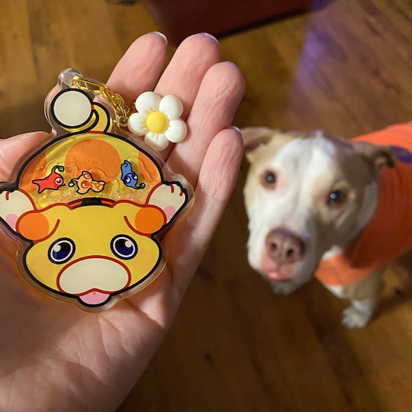 Rescue Pup | Liquid Glitter Shaker Keychain - Etsy