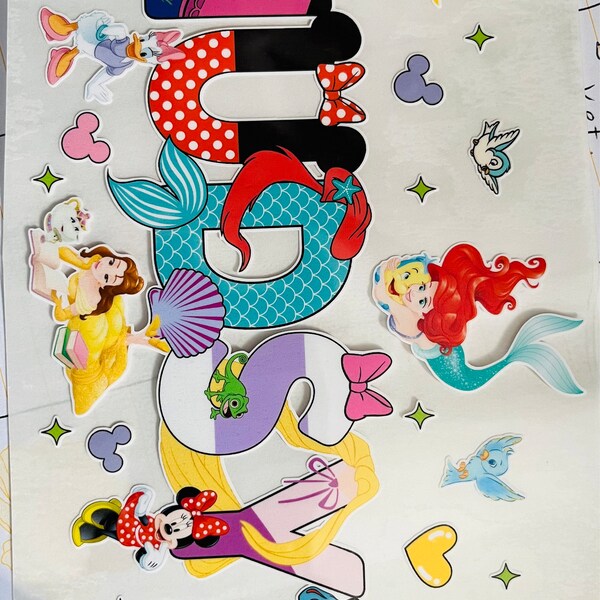 Ready to Press Custom Girl Characters HTV and Sublimation Image ...