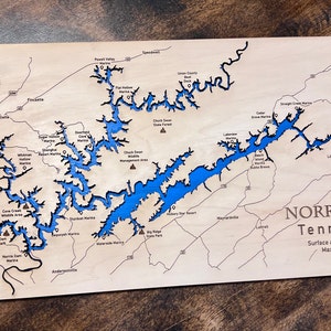 Digital File DXF, AI, SVG Custom Map Wood Bathymetric Map , Custom Wood ...