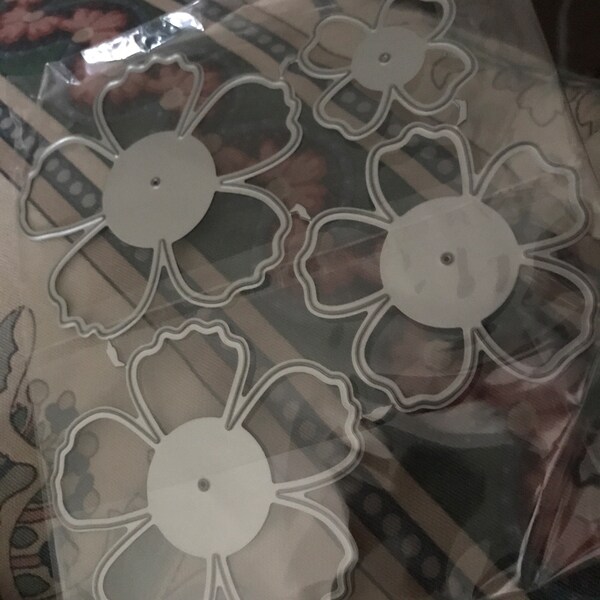 Lace Edge Flowers Cutting Die,craft Dies, Stencil Template,scrapbooking ...