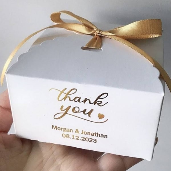 100pcs Stylish Cake Slice Donut Cookie Chocolate Favor Box ...