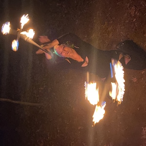 Fire Torch for Fire Breathing and Ceremonies, 12 With Cushion Grip and ...