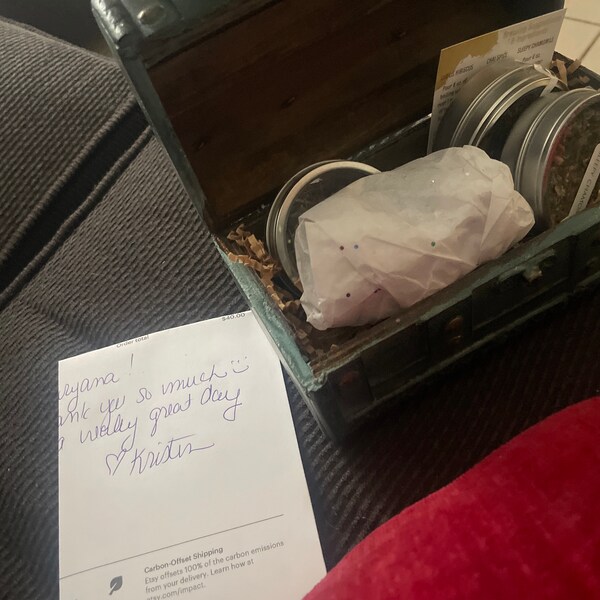 Blue Tea Gift Box With Personalized Infusers & Loose Leaf Teas - Etsy