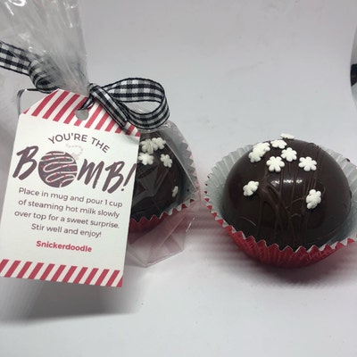 Hot Chocolate Bomb Gift Tags Instant Download Printable File Digital ...