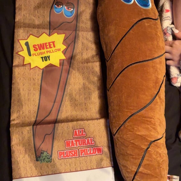 RESTOCKED!!! Backwoods Backwoodie Weed Plush Toy Blunt Pillow 2.5 Ft ...
