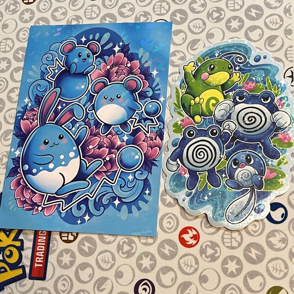 Poliwag, Poliwhirl, Poliwrath, Politoed Evolution Family BIG ...