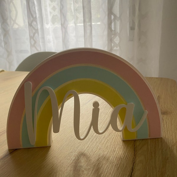 Rainbow With Personalized Name. Various Models and Colors to Choose ...