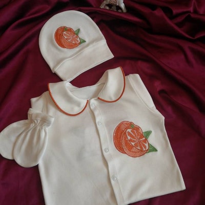 Orange Embroidery Design 5 Sizes Instant Download - Etsy