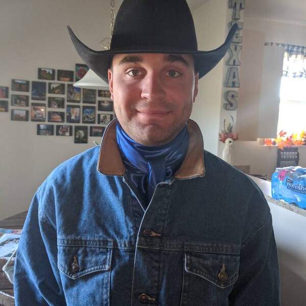 Cowboy Silk Scarves, Solid Wild Rags, Silk Hair Scarf, Western Fashion ...