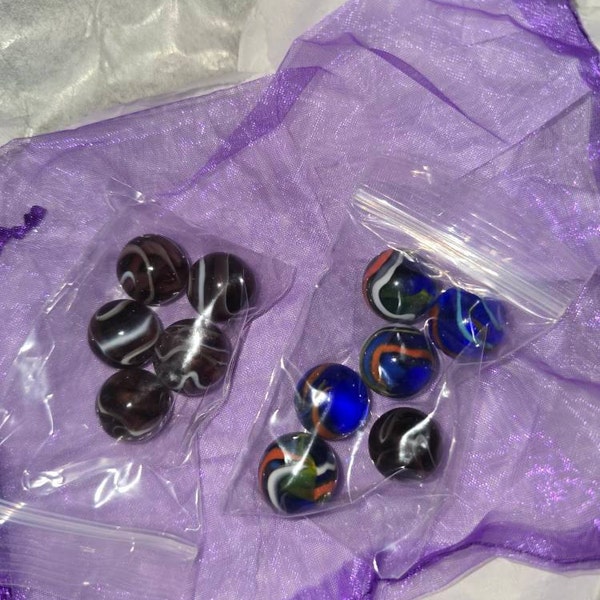 5 Gorgeous Premium Daves Appalachian Swirl Patriot Marbles, 18mm 20mm 3 ...