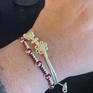 Luck and Protection Korean Knot Bracelet Satin Cord Knotting - Etsy