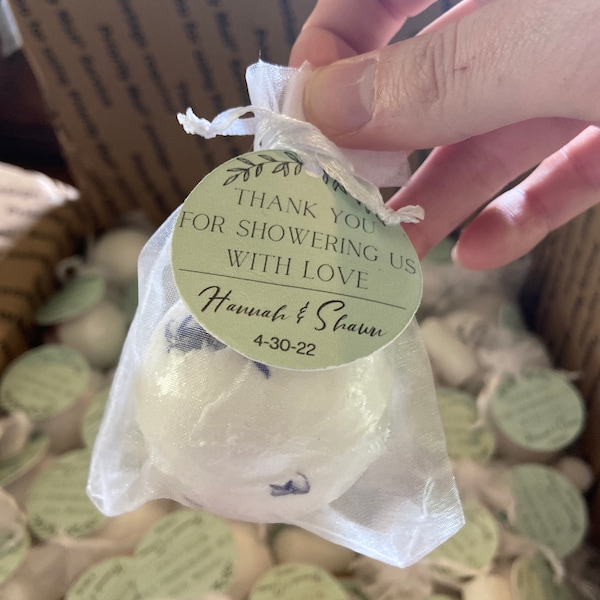 Bridal Shower Bath Bomb Party Favors, Wedding Shower Favors, Assorted ...