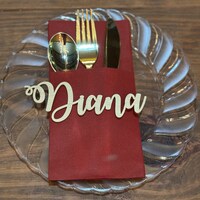 Custom Purple Place Cards Purple Wedding Place Cards Wood Place Signs ...