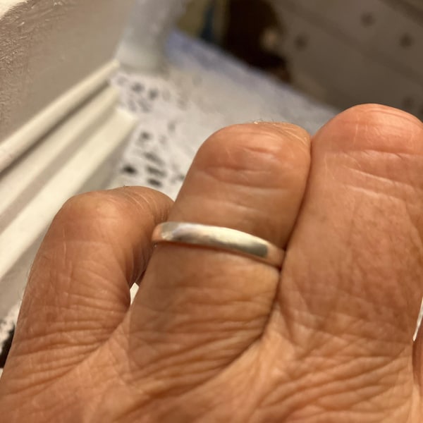 Sterling Silver Heart Dangle Charm Ring Love Ring for Her Silver ...