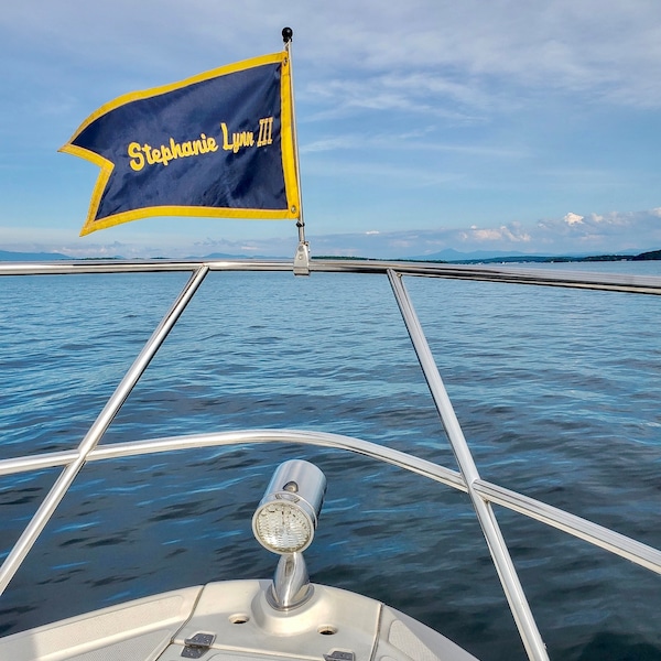 Boat Name Flag Custom Flags Nautical Gift for Him the Flag Chick - Etsy