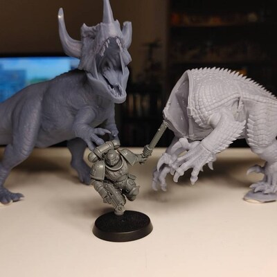 Carnosaur Troglodon Seraphon 3D Print Strengthen Your Army With This ...