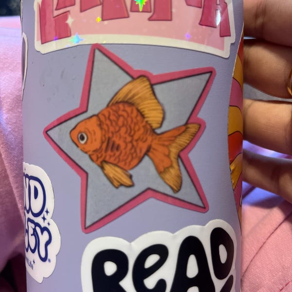 Goldfish Star Sticker | Glossy and Waterproof - Etsy