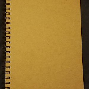 Blank Journal, Blank Cover Journal, Spiral Kraft Notebook, Journal ...