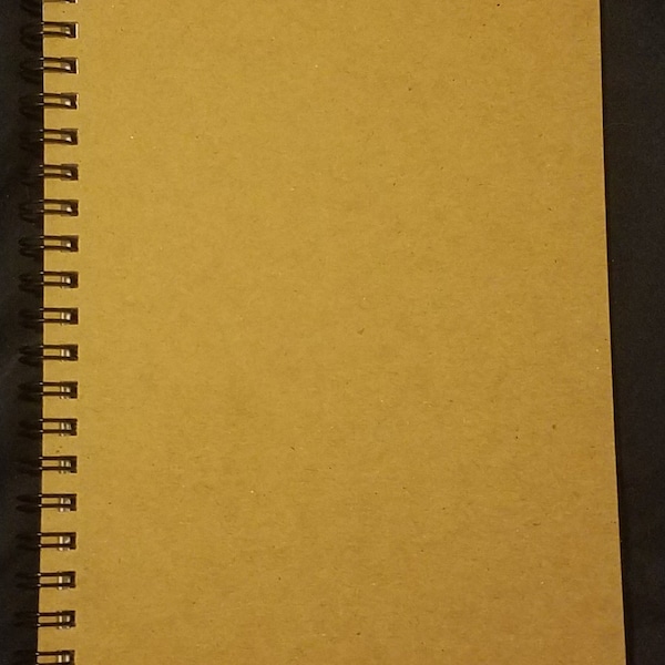 Blank Journal, Blank Cover Journal, Spiral Kraft Notebook, Journal ...