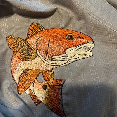 Redfish / Red Drum Embroidery Design - Etsy