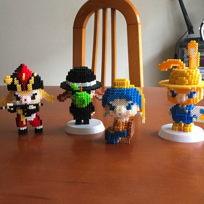 DIY Fortune Cat 3D Perler Bead Pattern Tutorial - Etsy