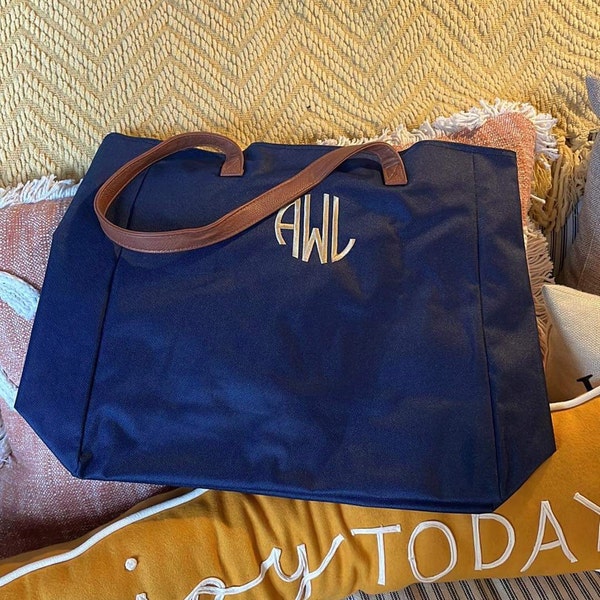 Personalized Mint Carry All, Gift for Her, Tailgate Bag, Monogramed ...