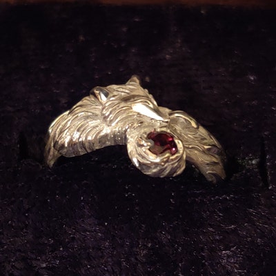 Little Fox Fox Ring for Women. Animal Engagement Ring. Nature Inspired ...