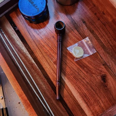 5 Rosewood Smoking Pipe W/detachable bell Bowl FREE SHIPPING & 6 Brass ...