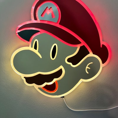 WASD Keys Edge Lit LED Sign Neon Like LED Arcade - Etsy