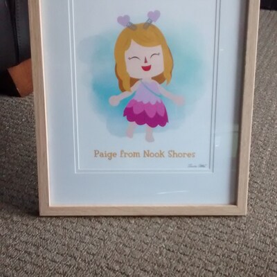 Custom Animal Crossing Character Poster/print Minimalist Animal ...