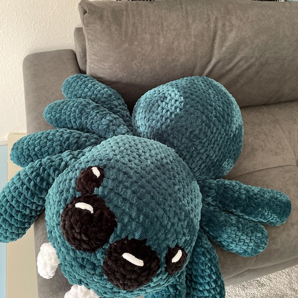 Huge Tarantula Crochet Amigurumi Pattern, Big Spider, Bug, Insect, Tony ...