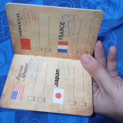 PRINTABLE PDF Drinking and Eating Around the World Showcase Passport - Etsy