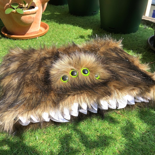 Furry Brown Monster Laptop Sleeve - Etsy