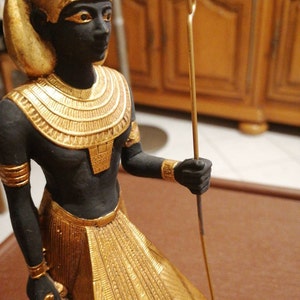 Standing Ancient Egyptian Ankh Key of Life Black and Golden Colors ...