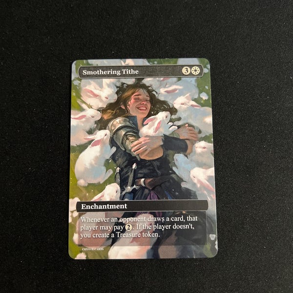 Smothering Tithe Premium Proxy - Bunnies! / Custom Proxies / Commander Cards // EDH/CEDH - Etsy