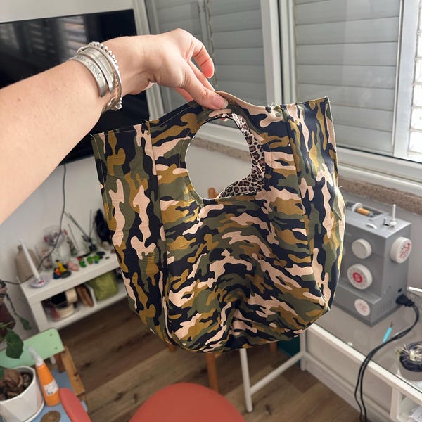 Triangle Bag | Canvas Bag | Sewing Pattern | Bag PDF Pattern | 2 Sizes ...