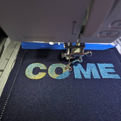 Gradient Font for Machine Embroidery ORDINARY THREADS Required Ombre ...