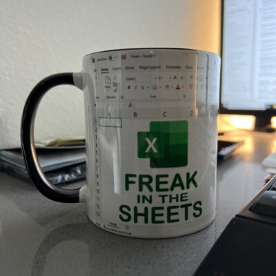 Freak in the Sheets Tote Bag, Excel Spreadsheet Tote Bag, Spreadsheet ...
