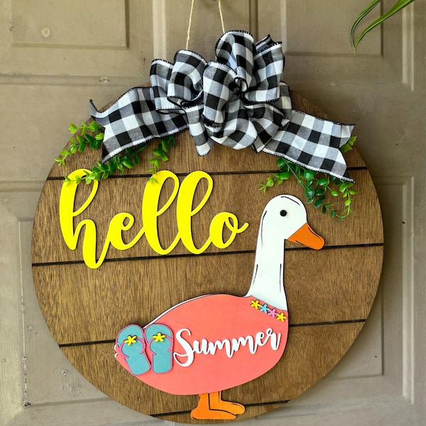 Hello Goose - Goosey - Interchangeable Holidays Seasons - Large Round ...